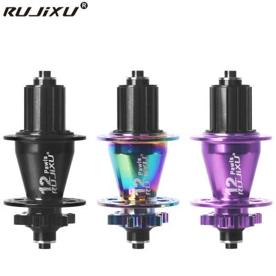 China RUJIXU 32H Bicycle Hub with 12-Claw Ratchet System - 335g Aluminum Alloy for 7-12 Speed HG Cassettes for sale