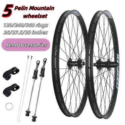 China 6061 Aluminum Alloy 29er MTB Wheelset Rainbow Mark Disc Brake 30mm Inner Width for sale