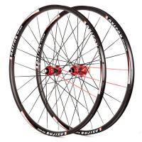 China 27.5 Inch MTB Wheelset Aluminum Clincher Rim Sealed Bearing 24H 1680g Quick Release Thru Axle for sale