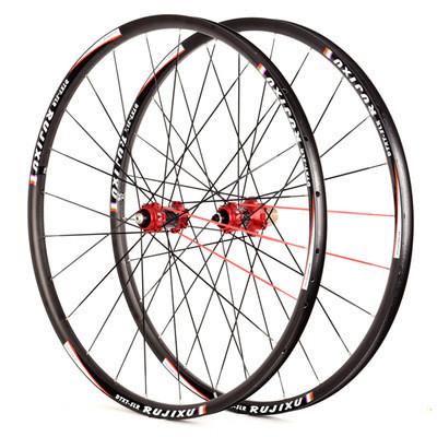 China 27.5 Inch MTB Wheelset Aluminum Clincher Rim Sealed Bearing 24H 1680g Quick Release Thru Axle for sale