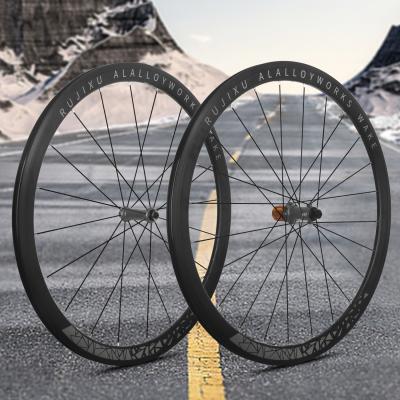 China 700c Clincher Wheelset V Brake Aluminum Alloy 50mm Height 20 24H Straight Pull Spokes for sale