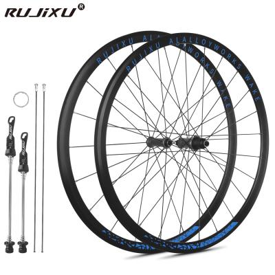 China Pillar Spoke 36T Ratchet 700c Disc Brake Wheelset 30mm Rim 24H Sealed Bearing Hubs for sale