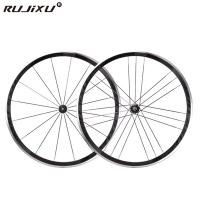 China 700C 30mm Road Bicycle Wheelset Aluminum Alloy V-Brake Clincher 8/9/10/11/12 Speed 1740g for sale