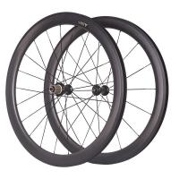 China 700c Carbon Fiber V Brake Rims Wheelset 50mm Depth 25mm Width Pillar 1423 Spokes for sale