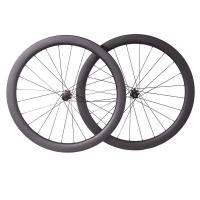China 700c Carbon Fiber Bike Wheelset 24H Spoke Disc Brake 35/50/62mm Rim Depth 1590g Weight for sale