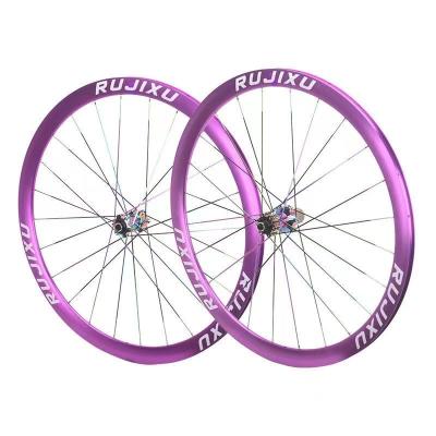 China RUJIXU DTXT-8.0 700c Disc Brake Wheelset - 940g Front 1060g Rear Aluminum Alloy Road Bike Wheels for sale