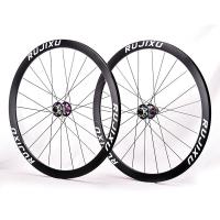 China 38mm 700C Disc Brake Wheelset Aluminum Alloy Six Jaw Custom Road Bike Wheelset 24H for sale