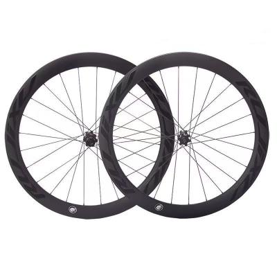 China UD Matte 700C Road Bike Wheelset 50mm Disc Brake Center Lock 2050g Pair DTXT4.0 Model for sale