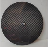 China 700C Carbon Disc Wheel 25mm Width Tubular Clincher Tubeless Ready Fixed Gear Track Time Trial Rear Wheel for sale