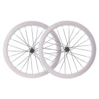 China 700C Carbon Fiber Road Bike Wheelset 50mm Center Lock Disc Brake BXM Spoke Wheels 1750g for sale