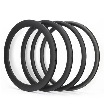 China 38mm Carbon Fiber Bike Rims 700c with 21mm Internal Width and Disc Brake Compatibility for sale
