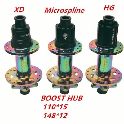 China RUJIXU 32H MTB Hub Thru Axle 148mm Rear 12 Speed Aluminum Alloy 36t Turnstile for sale