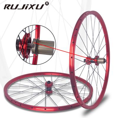 China RUJIXU 27.5 29 Inch BMX Mountain Bike Wheelset 24 Hole 6061 Aluminum Alloy Rim Disc Brake Wheelset for sale