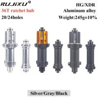 China RUJIXU Super Light 100/130mm V Brake 36T Ratchet Rear Hub 20/24h Alloy Bicycle Hub for Road Bike for sale