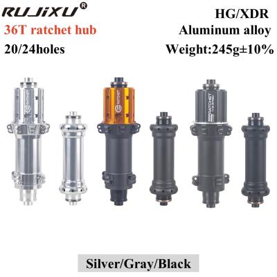 China RUJIXU Super Light 100/130mm V Brake 36T Ratchet Rear Hub 20/24h Alloy Bicycle Hub for Road Bike for sale