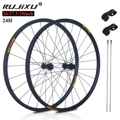 China RUJIXU Mountain Bike Wheelset 29 Inch Disc Brake 24 Holes 6 Claw Hub Aluminum Alloy Clincher Tubeless for sale