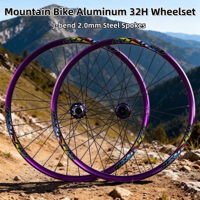 China 6061 Aluminum Alloy MTB Wheelset 21mm Height 35mm Width 26 27.5 29 Inch for sale