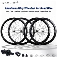 China JIELEI 700C Road Bike Wheelset 40/50mm Aluminum Alloy Rim Clincher Tubeless EN14781 V Brake for sale