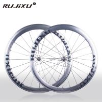China 50mm Aluminum Alloy Road Bike Wheelset 2098g Clincher 36T Ratchet Hub HG 8-12 Speed for sale