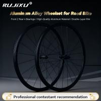 China JIELEI 700C Road Bike Wheelset 50mm Aluminum Alloy Rim V-Brake Clincher for sale