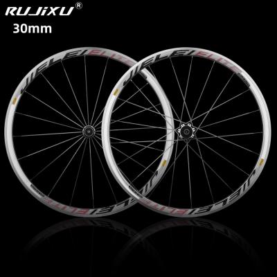 China 700C Aluminum Alloy Road Bike Wheelset 30mm 40mm 50mm Rim Height V-Brake for sale