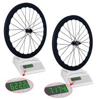 China Custom 4550mm Carbon Fiber Road Bike Wheelset 1162g R36T Ratchet Hub Disc Brake Tubeless Ready for sale