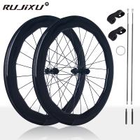 China RUJIXU 700c Carbon Bicycle Wheelset 65mm Frame Height 30mm Width 24H Disc Brake Clincher for sale