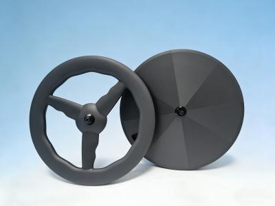 China Customized Ultralight 3-Spoke Carbon Disc Wheel Set 700C Aero Wave Rim for Road TT Track Bikes 20mm for sale