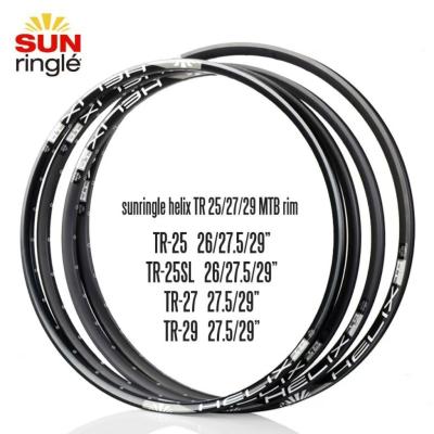 China Sunringle HELIX TR25 TR27 Alloy Vacuum Rim 26 27.5 29 Inch STR Tubeless Ready Disc Brake Only Mountain Bike Rim for sale