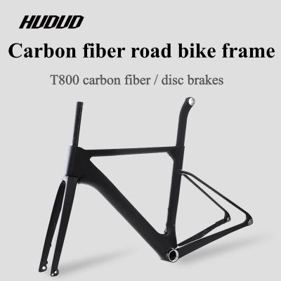 China T800 Carbon Fiber Road Bike Frame 700c Disc Brake T47 Bottom Bracket 950g for sale
