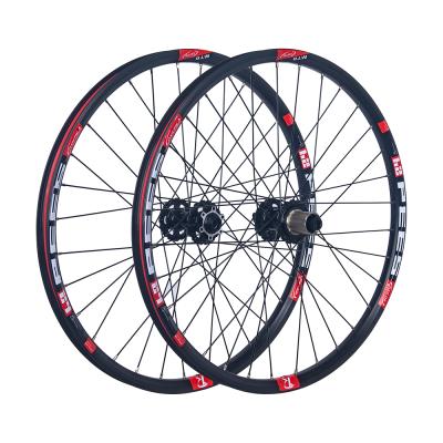 China RUJIXU 24inch 6061 Aluminum Alloy MTB Wheelset 120 Gunshots Hub J-bend 2.0mm Steel Spokes for sale