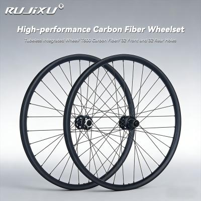 China 29 inch T800 Carbon Fiber Mountain Bike Wheelset 6 Pawl 3 Tooth Hub 32H for sale