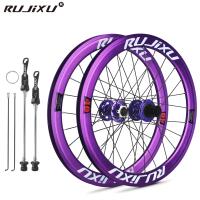 China RUJIXU 20 Inch Folding Bike Wheelset 451 Double-Walled Aluminum Alloy Rims Disc Brake 24H for sale