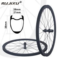 China T800 Carbon Fiber 38mm Disc Brake Wheelset 36T Ratchet Hub Road Bike Clincher Tubeless for sale