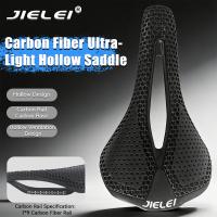 China JIELIE T800 Carbon Fiber Bicycle Saddle 142.6g 248x140mm Lightweight Rapid Heat Dissipation for Road Mountain Bike for sale