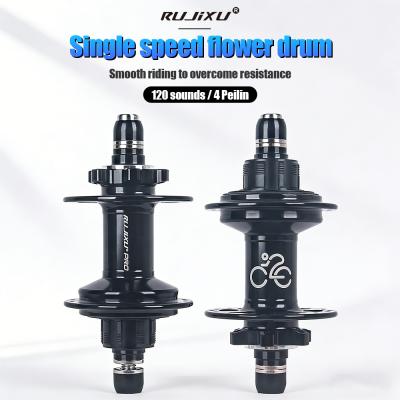 China RUJIXU CNC Aluminum Alloy Bicycle Hub 32 Holes 9 Pawl 3 Tooth for MTB BMX Disc Brake for sale