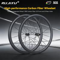 China 40mm Carbon Fiber Disc Brake Road Bike Wheelset 700C 36T Ratchet Hub 5.2mm Spokes for sale
