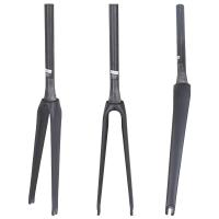 China Factory OEM Carbon Road Bike Fork 700c Lightweight Tapered Steerer Aero Design Custom Carbon Fiber Bicycle Fork for sale