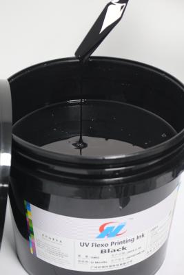 China Flexible Black UV Ink For Printing Paper And Film Labels With Low Odor for sale