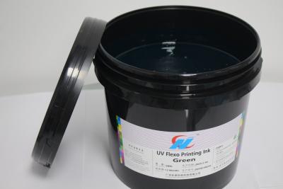 China Green Flexible UV Ink Fast Curing Low Viscosity Low Odor for sale