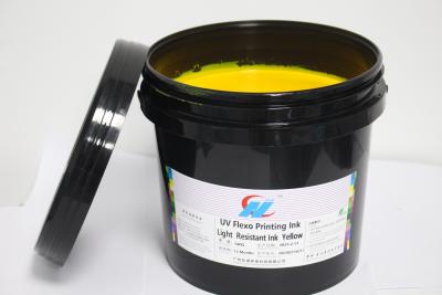 China Flexographic UV Resistant Ink Sun Proof  Light Fast Yellow Low Viscosity for sale