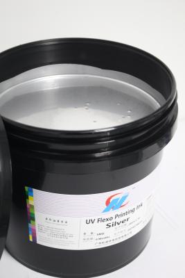 China Silver UV Flexo Ink Strong Metallic Feel Safe Environmentally Friendly for sale