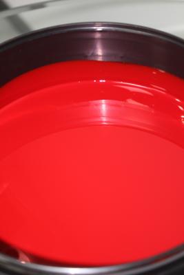 China Red Low Migration UV Inks Instant Drying Bright Color Strong Adhesion for sale