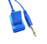 China Medical ESU Electrosurgical Patient Plate Cable 6.3 Monop Olar Negative Return Electrode for sale