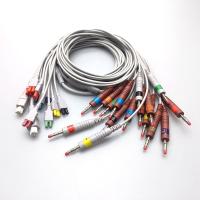 China 18 Lead Holter ECG Cable TPU ECG Leadwires 1.5 Meters Medical Consumables With Standard 10 Pin Connector for sale