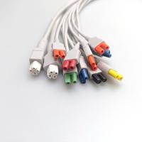 China 18 Lead Holter ECG Cable TPU ECG Leadwires 1.5 Meters Medical Consumables With Standard 10 Pin Connector for sale