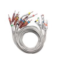 China 18 Lead Holter ECG Cable TPU ECG Leadwires 1.5 Meters Medical Consumables With Standard 10 Pin Connector for sale