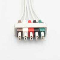 China 5 Lead ECG Cables And Leadwires Alligator Clip ECG Cable 0.9m Compatible With HP M1605A for sale