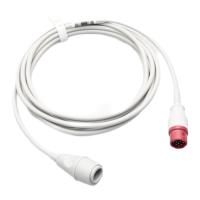 China ISO13485 Certified IBP Transducer Cable 2.8 Meter Pressure Cable 12 Pin for sale