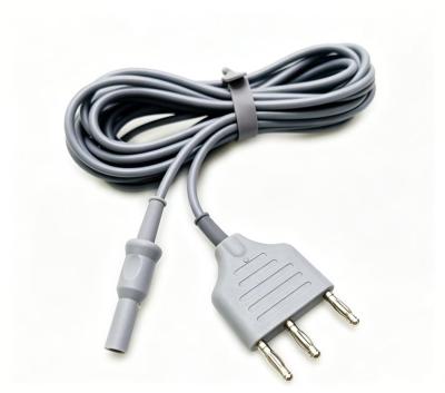 China Reusable ESU Accessories Medical Bipolar Forceps Cord With 4.0mm Banana Plug for sale